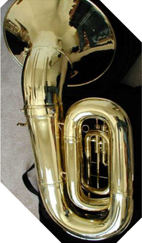 1955 Martin BBb tuba 3TP bell front